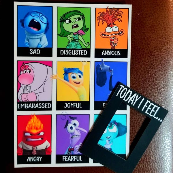 Inside Out Mood Magnet, Today I Feel, Feelings Chart, Emotions Chart ...