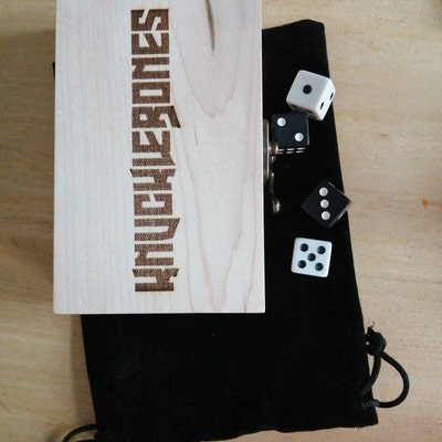 Lidded Knuckle Bones Game Set - Etsy