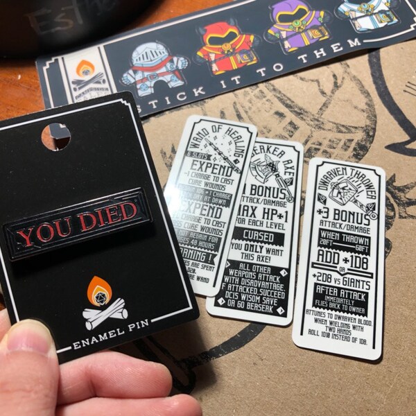 Treasure Chest Token - D&D / RPG Playable Enamel Sliding Pin - Etsy