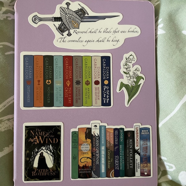 Custom Book Series Sticker - Vinyl Stickers - Waterproof Weather Proof ...