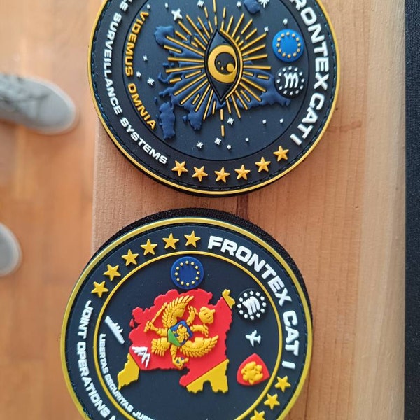 FRONTEX Border Police Patch Border Police Badge FRONTEX Coastguard Badge Coastguard Patch ...