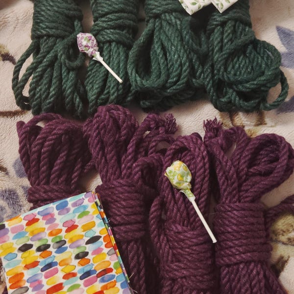 Purple Shibari Rope Bondage Kit - Etsy