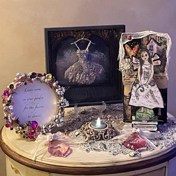 Original Art Shadow Box "fairy Boudoir", Victorian Fairytale Inspired ...