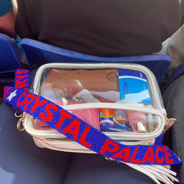 Customizable Beaded Crossbody Purse Strap, Beaded Bag Strap, College ...