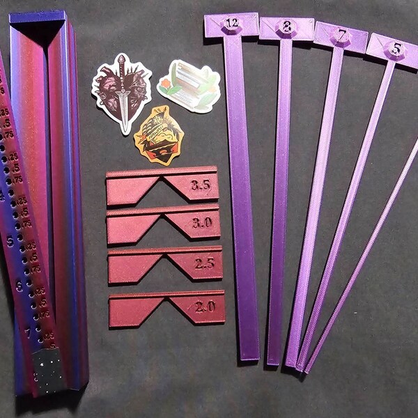 8.5" Bookbinding Tool Set | Signature Punch Guide | T-spacers | Corner ...