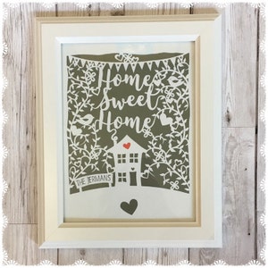 Downloadable Papercut Template 'home Sweet Home' Printable PDF or JPEG ...