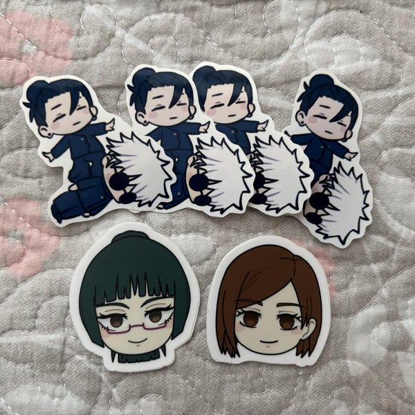JJK Anime | Chibi Vinyl Stickers | Glossy, Matte, Holographic - Etsy