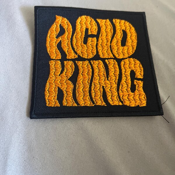 ACID WITCH Logo Embroidered Patch Hooded Menace Coffins Nunslaughter Electric Wizard Conan ...