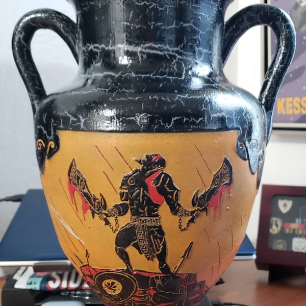 God of War Kratos Vase - Etsy