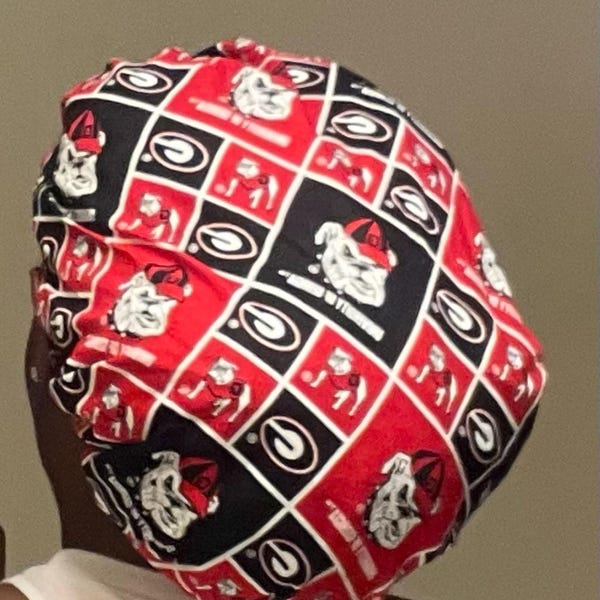 Scrub Caps Los Angeles Rams-scrubheads-rams Fabric-bouffant Scrub Hat ...