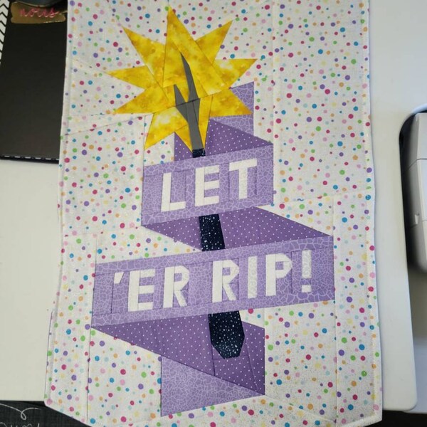 LET 'ER RIP! Banner Pdf Pattern - Etsy