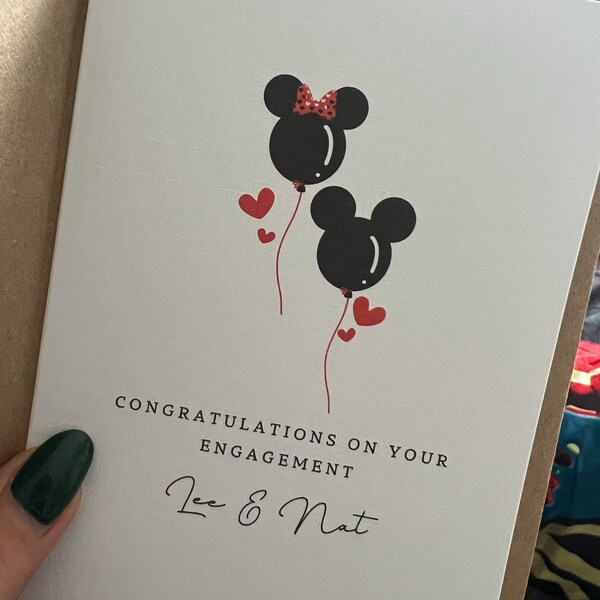 Paris Engagement Card, Engagement Card, Personalised Engagement ...