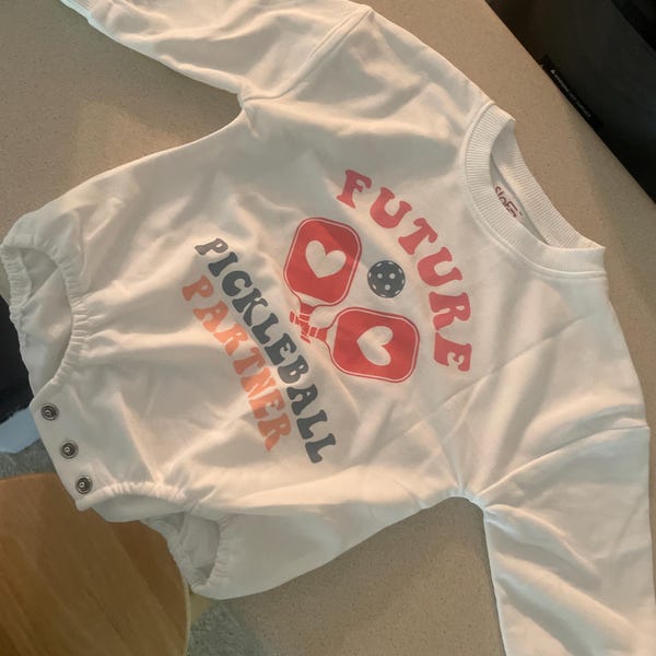 Daddy’s Future Pickleball Partner Baby Romper, Pickleball Baby Clothes ...