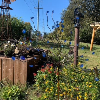 Flower Chime Stake Garden Art - Etsy