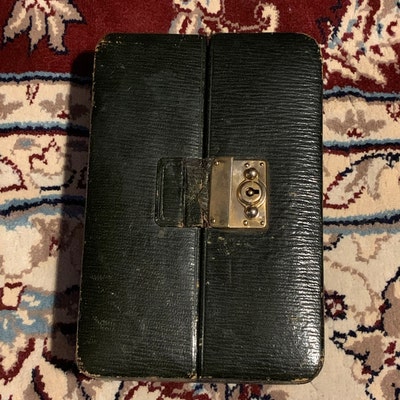 Antique Rare Round Jewelry Box - Etsy