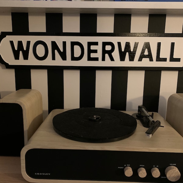 Oasis Inspired Wonderwall Old Fashioned Faux Cast Iron Customisable ...
