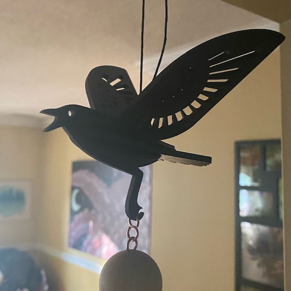 Cornish Crow Decoration Laser Cut / Lasercut Mdf Raven Goth Emo Edgar ...