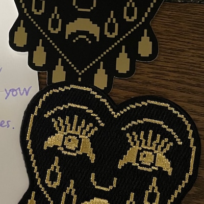 Weeping Heart Iron-on Patch - Etsy