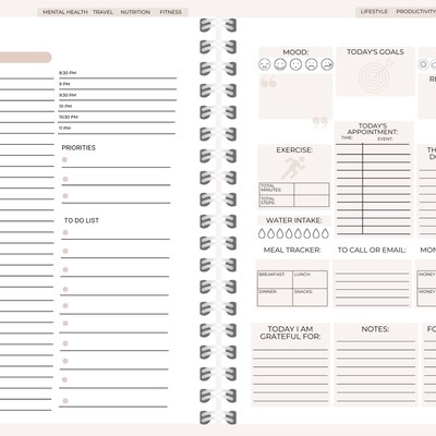 ADHD Digital Planner Undated Digital Planner ADHD Planner - Etsy