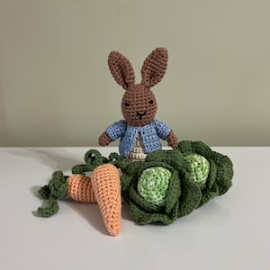 Peter Rabbit Amigurumi Pattern, Crochet Bunny Pattern, Crochet Tutorial ...
