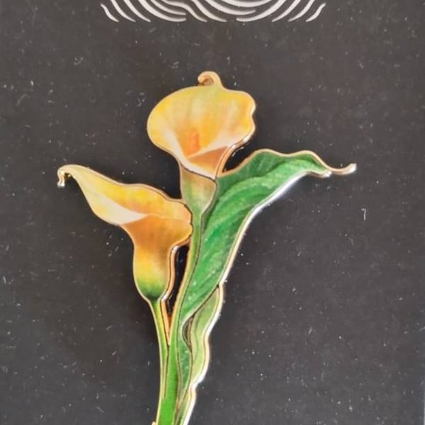 Pink Rose V2 Floral Enamel Pin, June Birth Month Flower Accessory ...