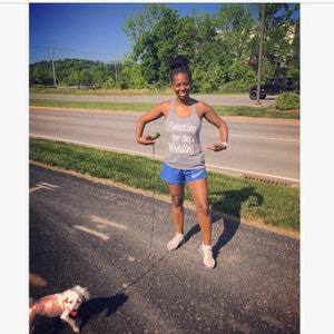 Sweating for the Wedding Tank Top Women's Gym Workout Fitness Funny ...