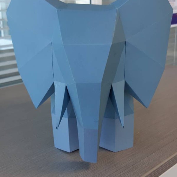 Elephant Paper Model , Papercraft , DIY , Low Poly , Elephant Model ...
