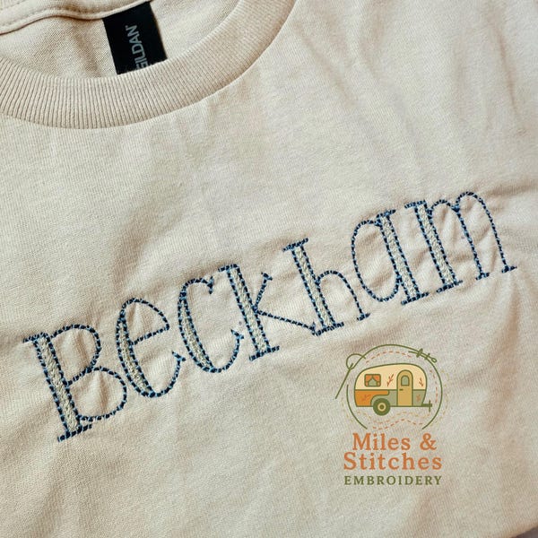 The Sketch Fill Benjamin Bean Stitch Embroidery Font - Etsy