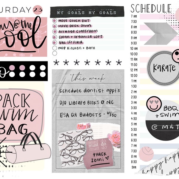 The Paper Chaser Collection by Luxbook, Digital Planner Stickers ...