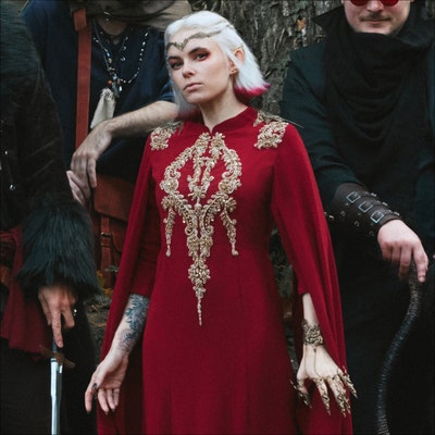 Golden Blind Mask Gothic Mask With Flowers Fantasy Mask Halloween Mask ...