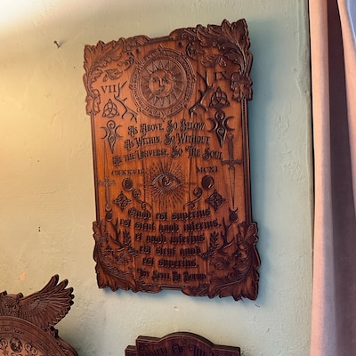 Being Pagan Wall Hanging Tree of Life and Pentacle Design Beautiful ...