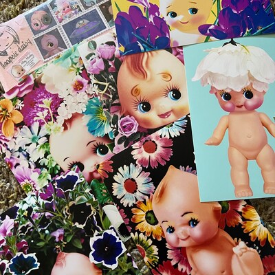 Kewpie Doll Flowers Print 5 X 7 PEEKABLOOM - Etsy