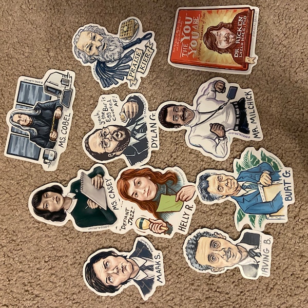 Severance Cast Portraits - Illustration Sticker Set - Waterproof Decals ...