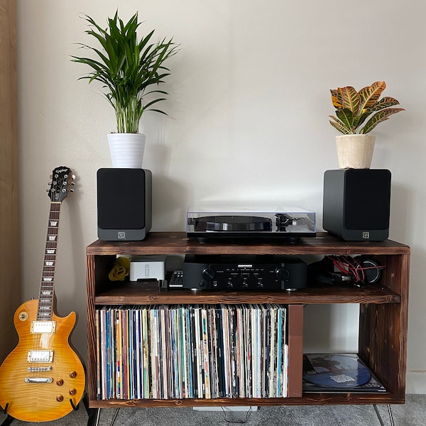 Hi-fi and Vinyl Storage Unit - Etsy UK