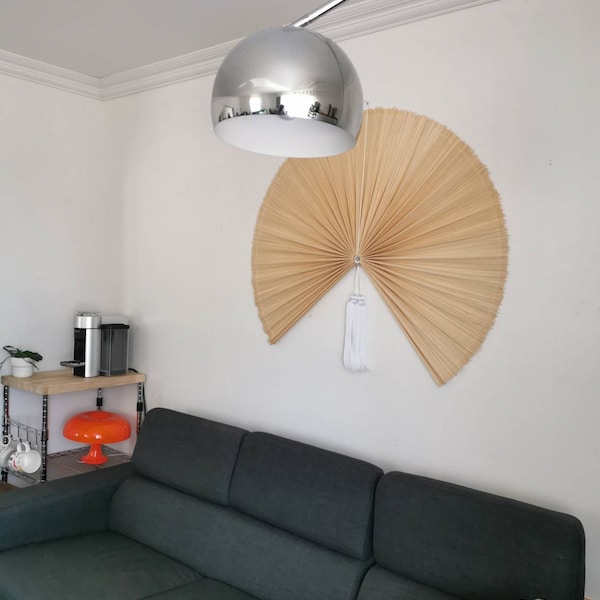 Wall Fan Decor, Bamboo Decorative Fans, Handcrafted Bamboo Fan, Boho ...