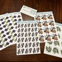 Wisteria Flower Sticker Sheet Wisteria Stickers Purple - Etsy