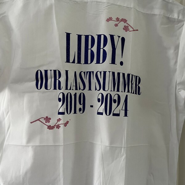 Blue Bubble Graffiti Style Leavers Shirts | Personalised School Leavers ...