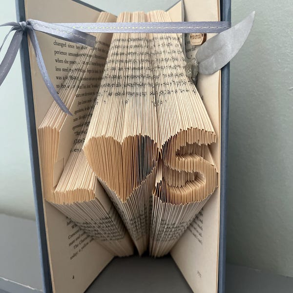 Paper Mache, Book Worm Present, Altered Book Art - Etsy