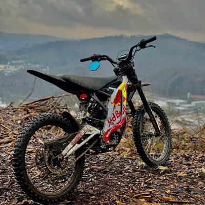 Surron Light Bee X Graphics Kit REDBULL MONO BLACK White Decals ...