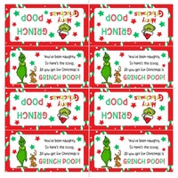 Grinch Poop Printable Treat Bag Topper - Christmas Candy Bag Topper ...