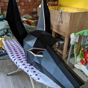 Anubis Mask / Jackal Mask DIY Paper Mask, Printable Template ...