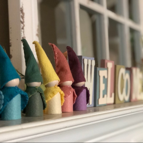 Days of the Week Waldorf Homeschool Gnomes - Traditional Steiner Colors ...