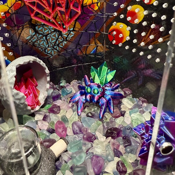 Articulated Crystal Fidget Spiders - 2 Pack - Etsy