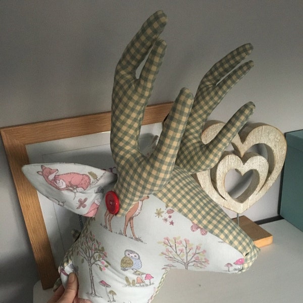 Sewing Pattern PDF, Wall Mounted Deer Head Sewing Pattern PDF, Made in ...