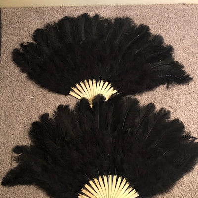 Burlesque Fans,dance Feather Fans,,ostrich Feather Fans,size ...