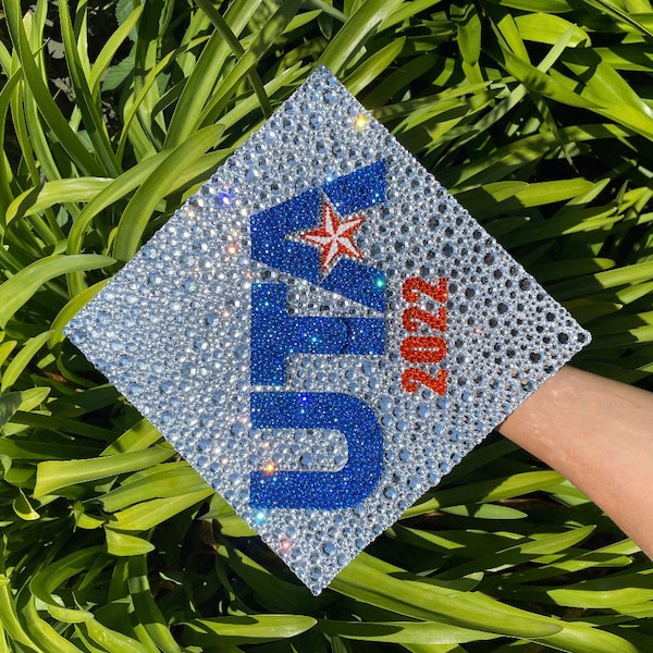Custom Rhinestone Grad Caps - Etsy