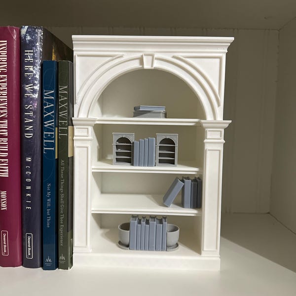 BOOKSHELF BOOKENDS | Book Swag | Library | Bookish Gift | Reading | 3D ...