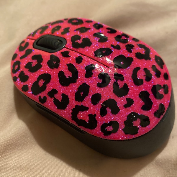 Glittered Computer Mouse, Personalized Wireless Mouse, Custom Computer ...