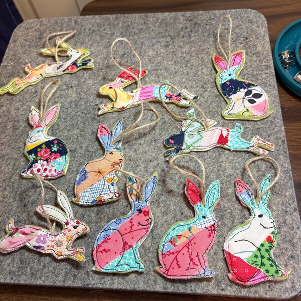 PDF Pattern Fabric Scraps Hare Pattern With Step-by-step Instructions ...