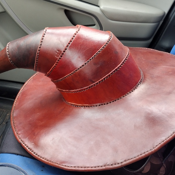 Leather Wizard Hat Pattern, Witch Style (PDF With Video Tutorial) - Etsy